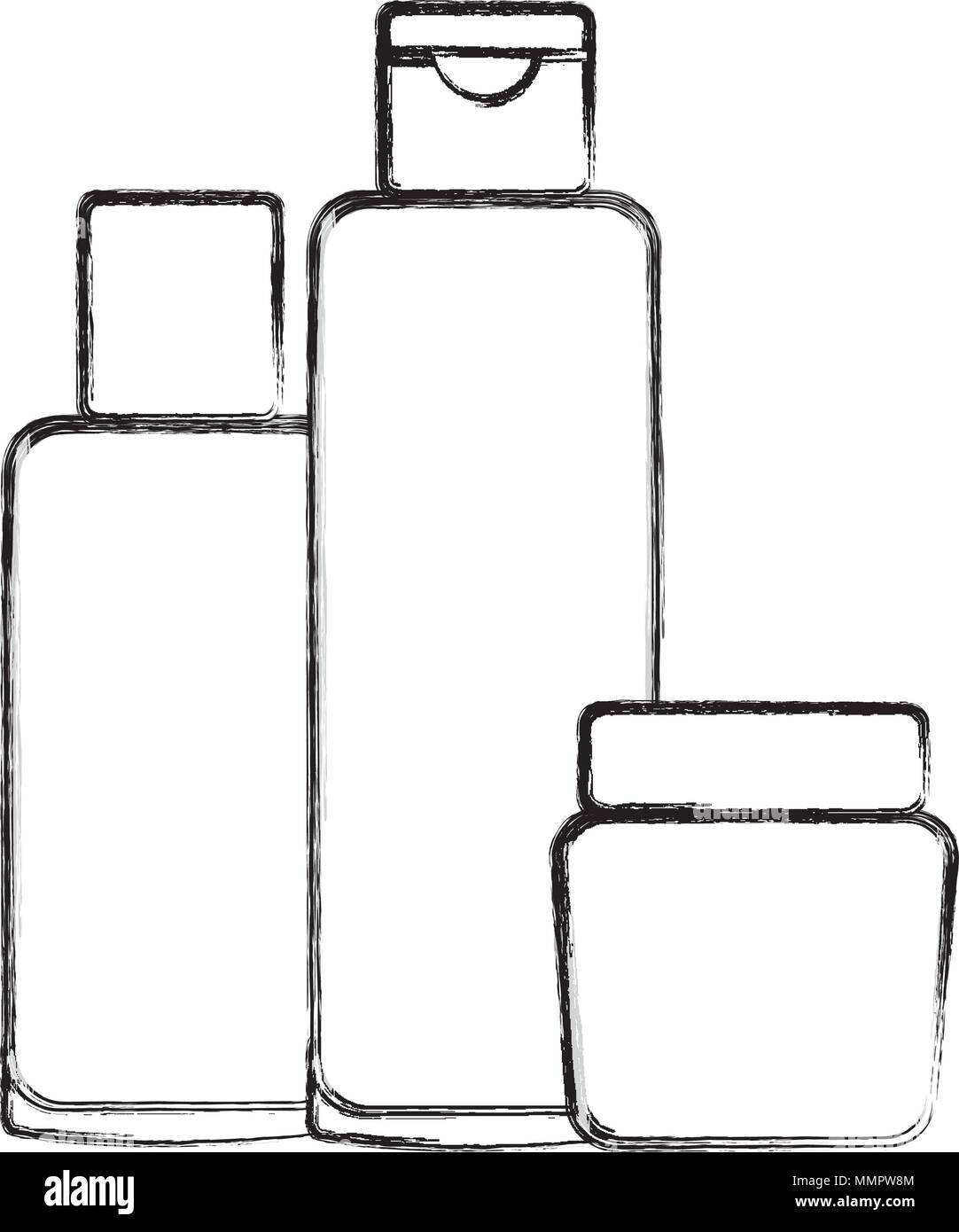 Luxury cosmetic products design Black and White Stock Photos & Images ...