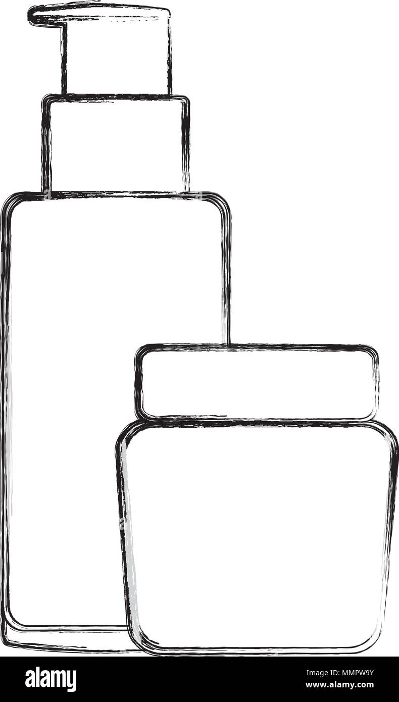 Luxury cosmetic products design Black and White Stock Photos & Images ...