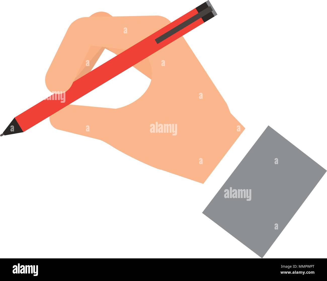 hand writing with pen vector illustration design Stock Vector Image ...