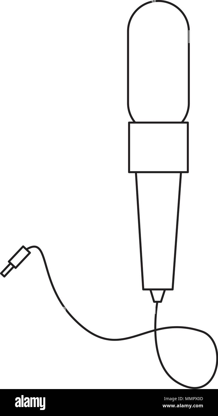 Male plug studio microphone Stock Vector Images - Alamy