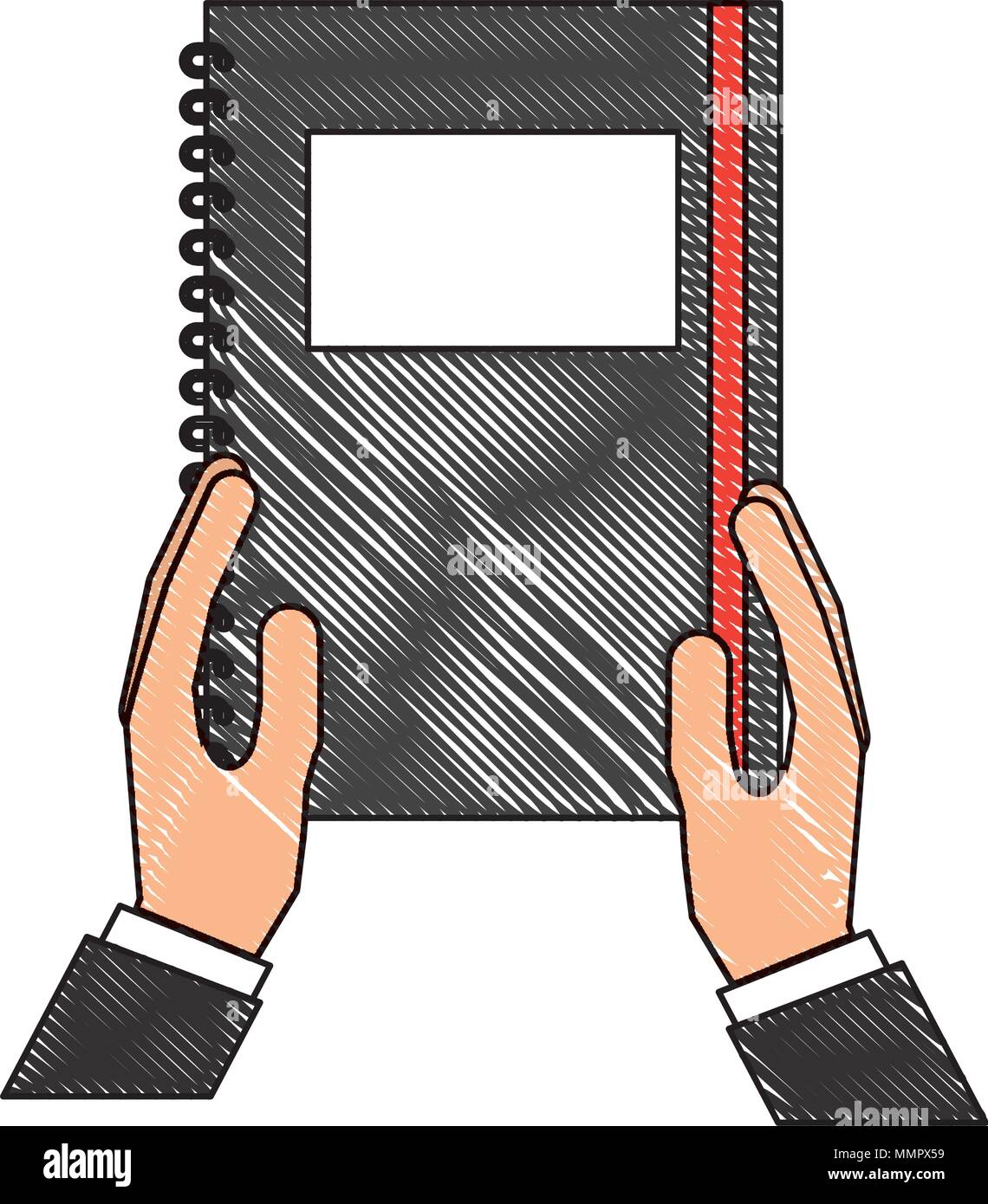 Girl holding white paper sheet Stock Vector Images - Alamy