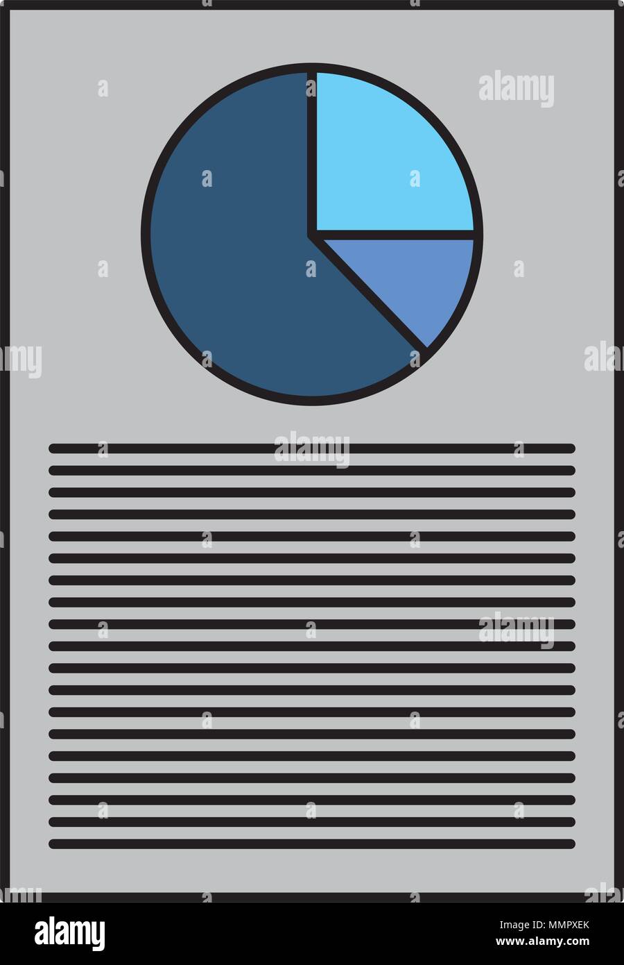 document paper statistic chart information vector illustration Stock ...