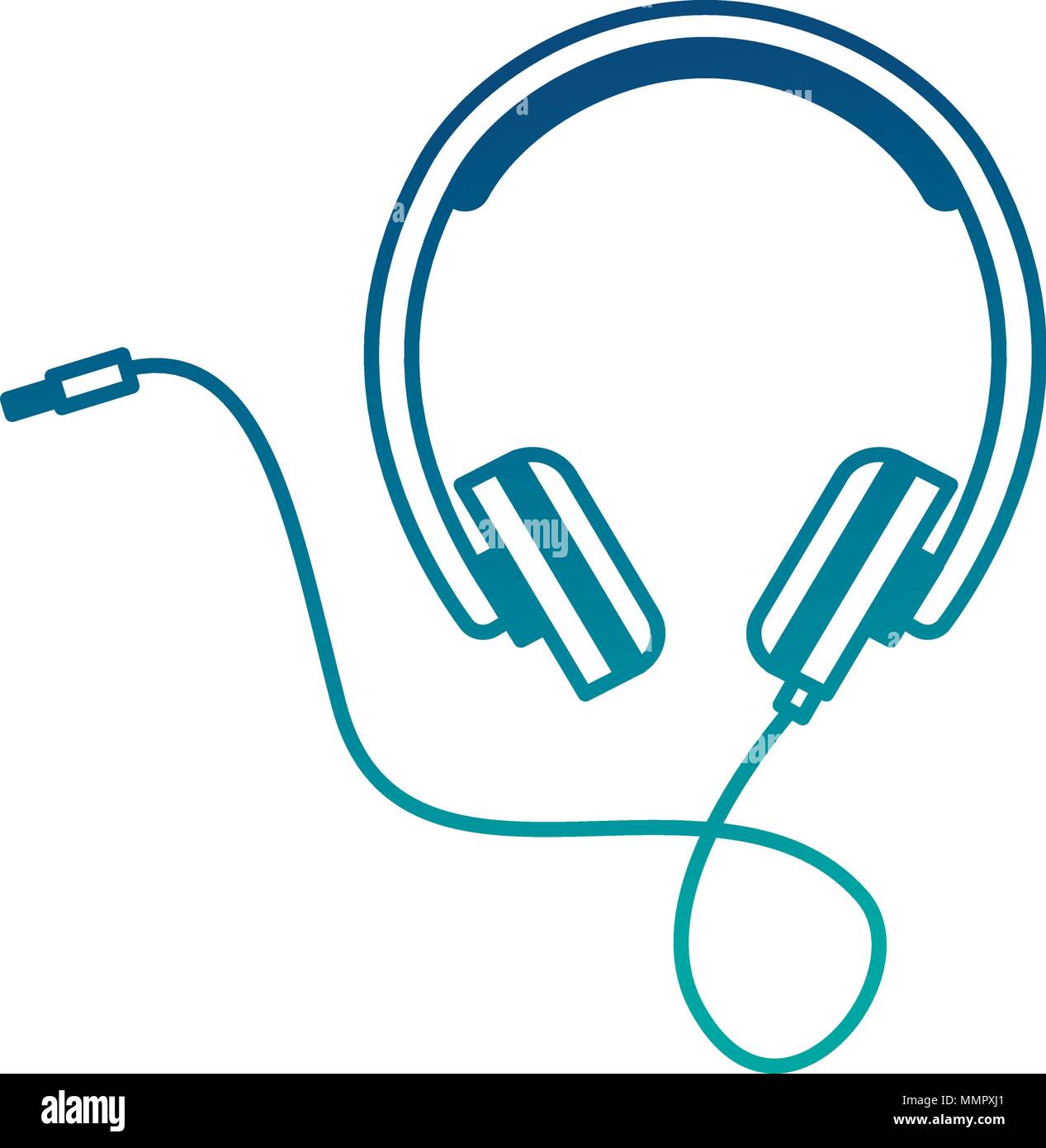 Headphones cable connector Stock Vector Images - Alamy