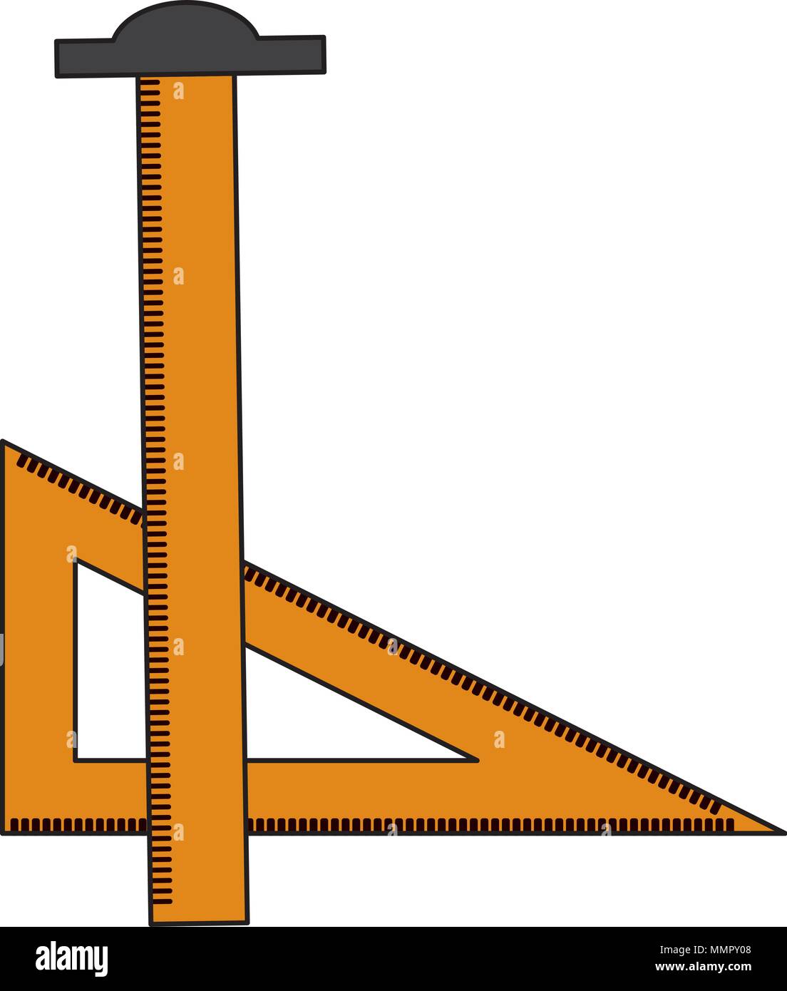 set rules to measure isolated icon vector illustration design Stock ...