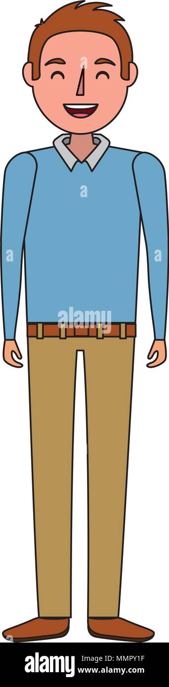 man elegant avatar character vector illustration design Stock Vector ...