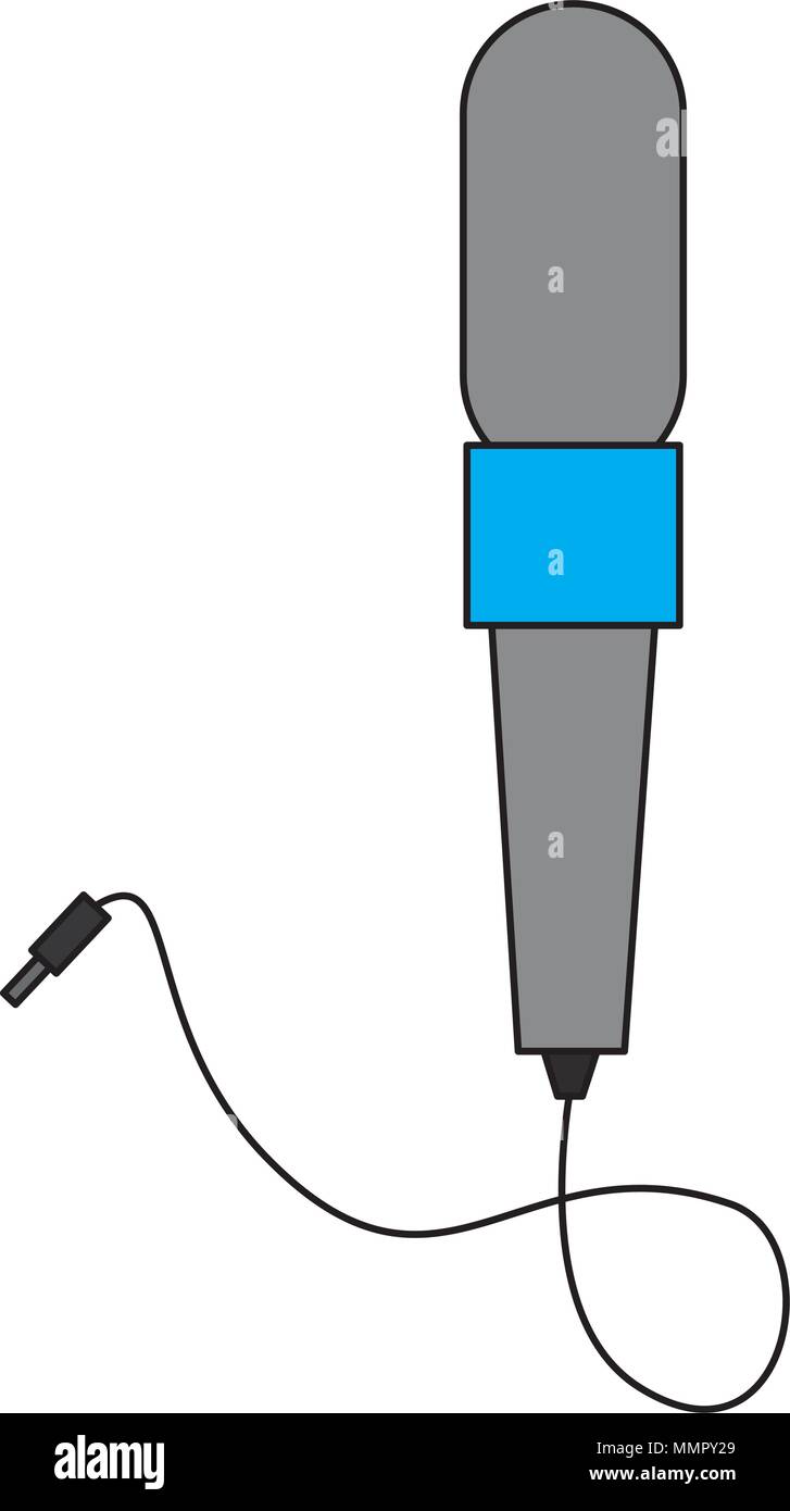 Interviewer mic Stock Vector Images - Alamy