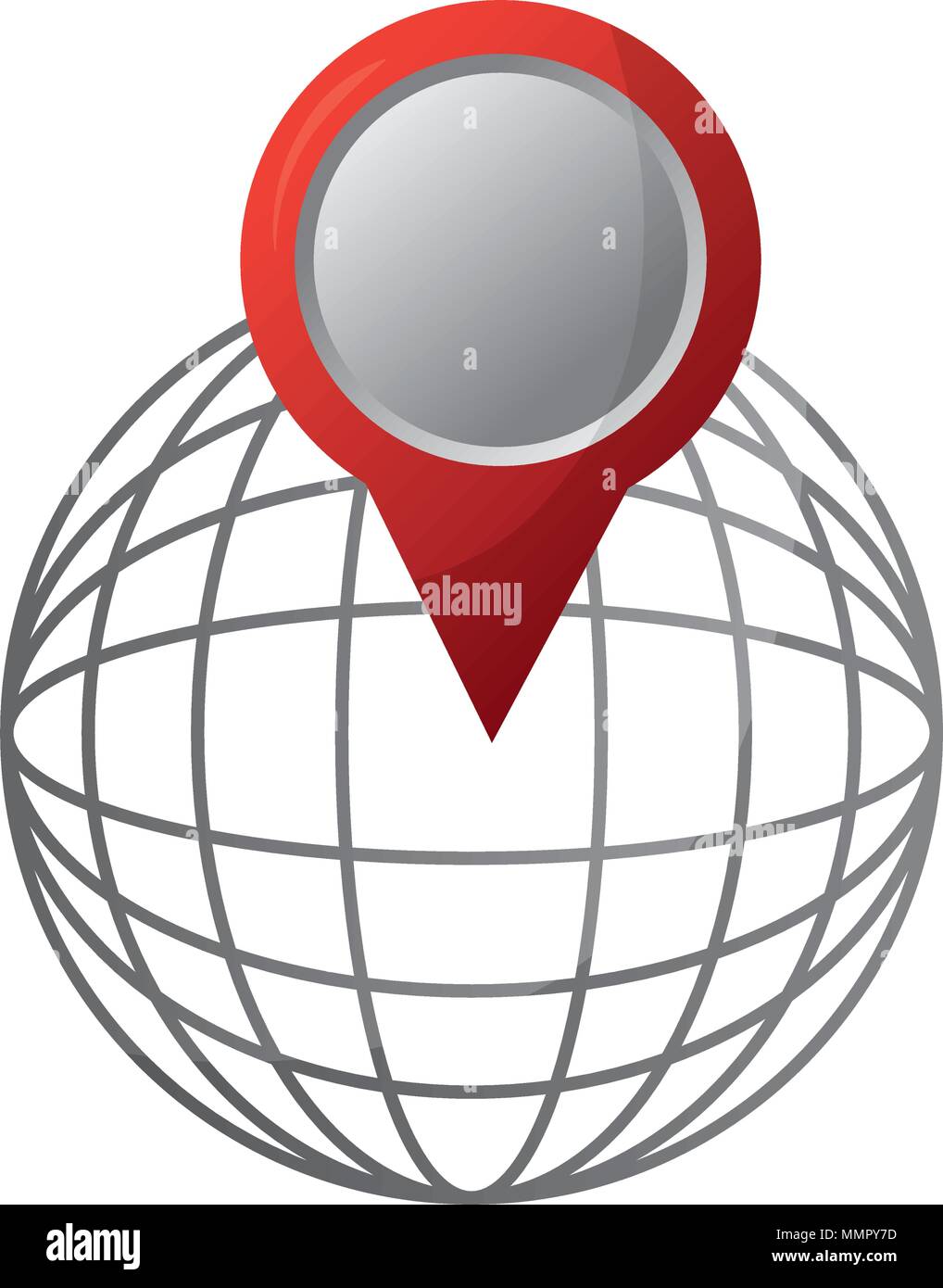location on global map pin gps navigation concept vector illustration ...