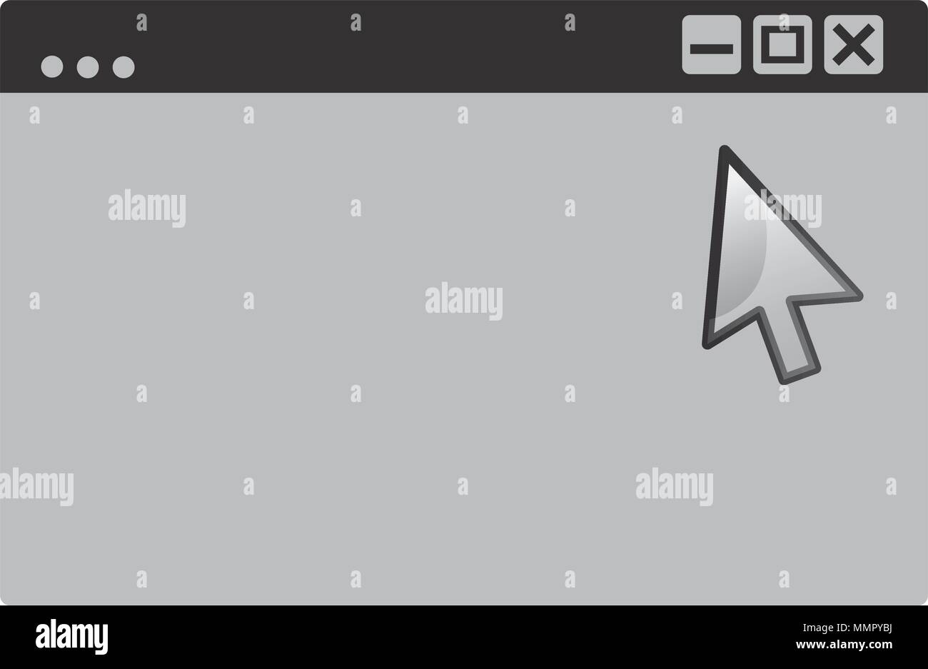 web site page internet cursor arrow vector illustration Stock Vector ...