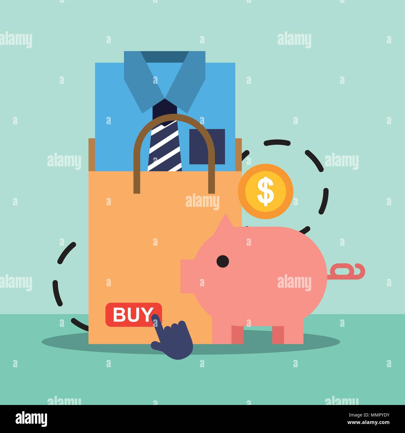 Shopping basket top view Stock Vector Images - Alamy