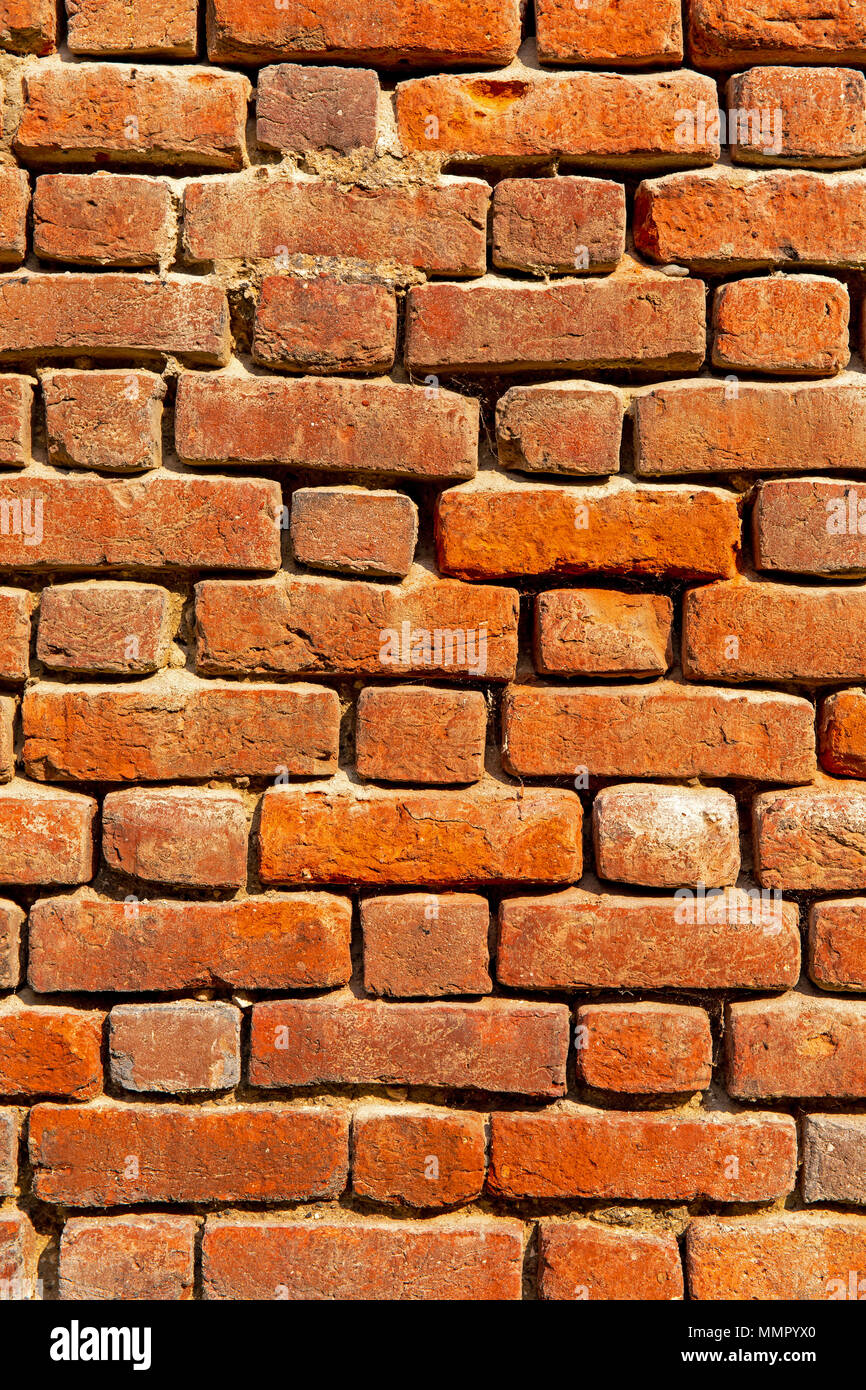 Old red brick wall Stock Photo - Alamy
