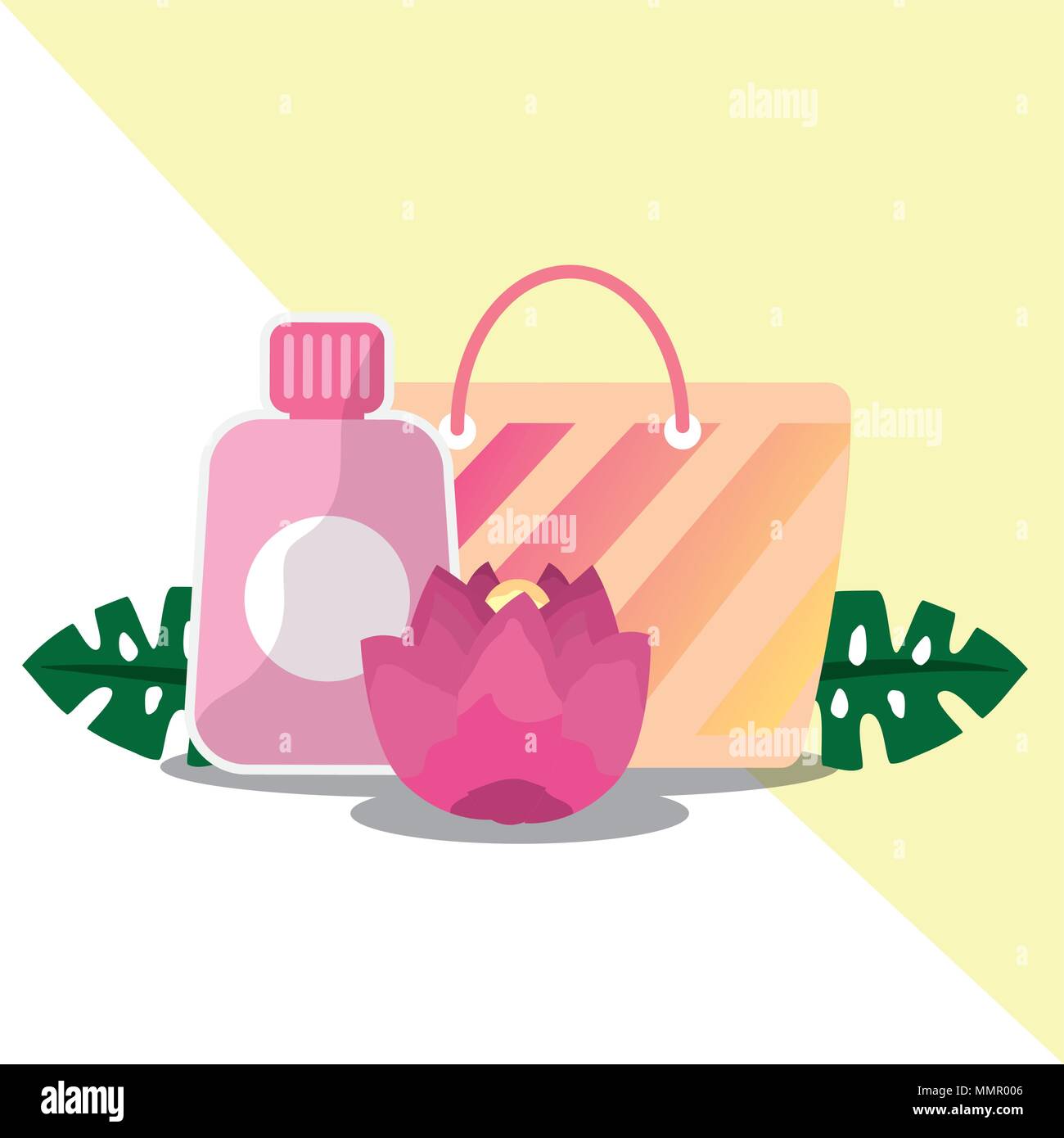 Empty tropical resort background Stock Vector Images - Alamy