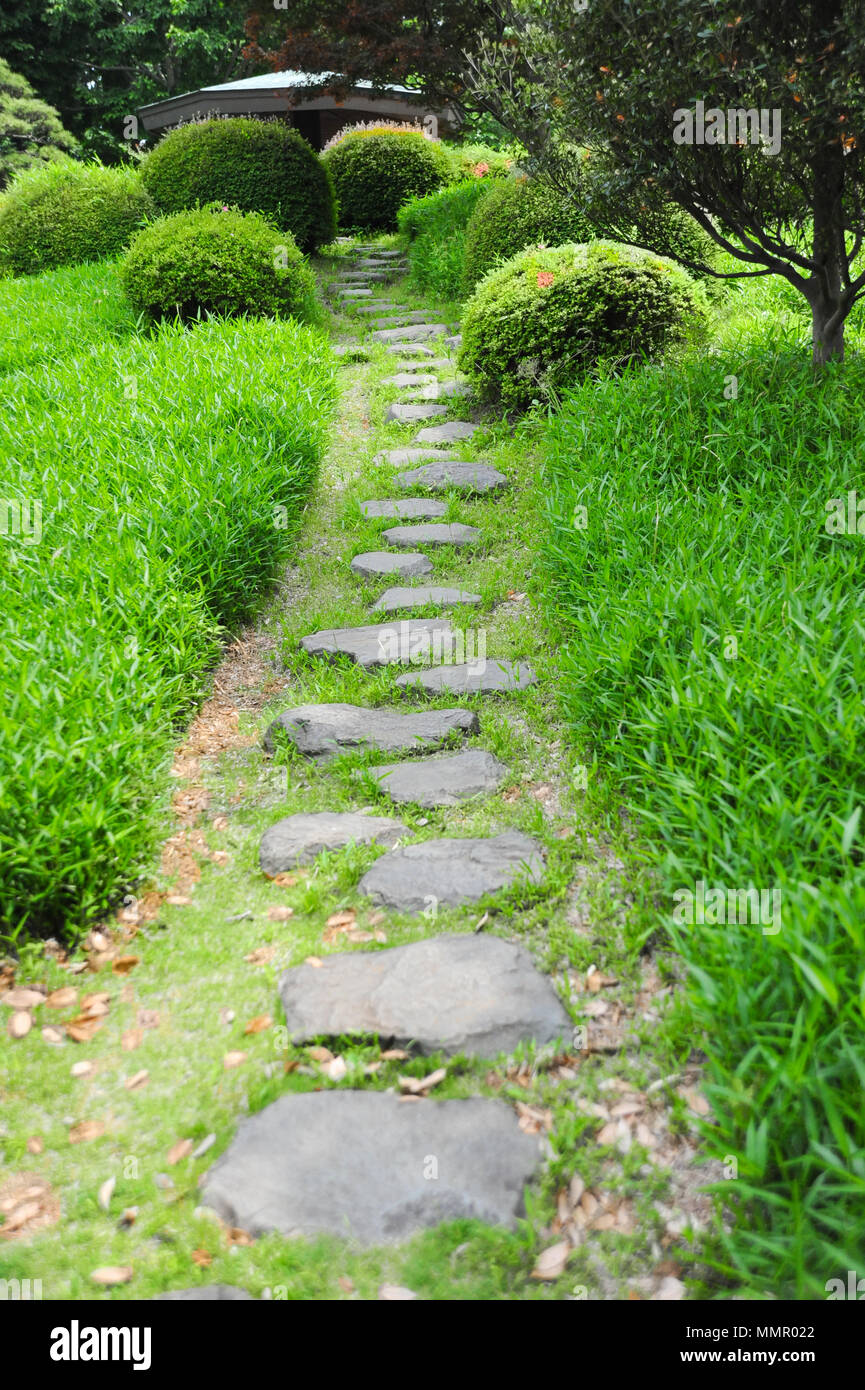 Pebble stones steps hi-res stock photography and images - Alamy