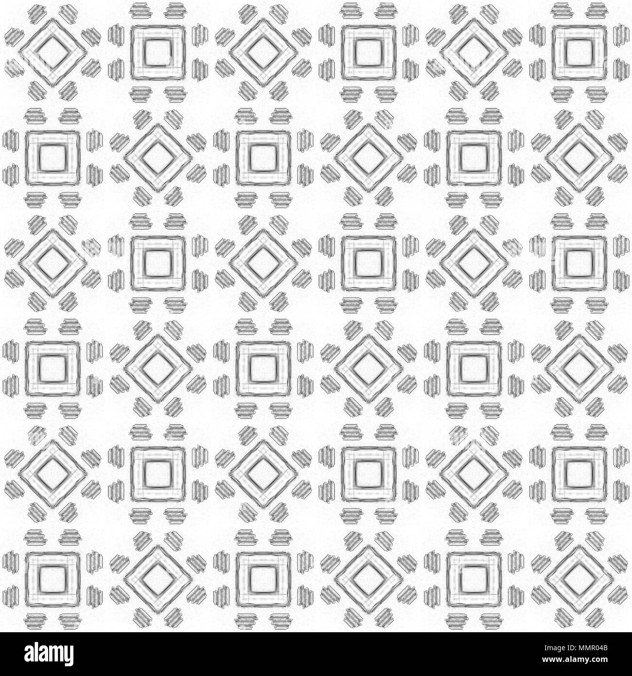 Seamless abstract black texture fractal patterns on white background ...