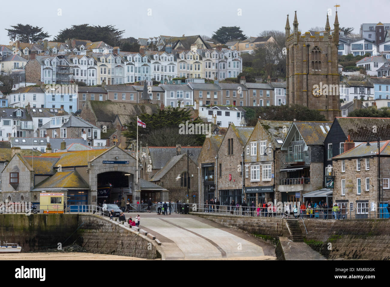 The Cornish fishing town or village of st Ives on the coast of cornwall ...