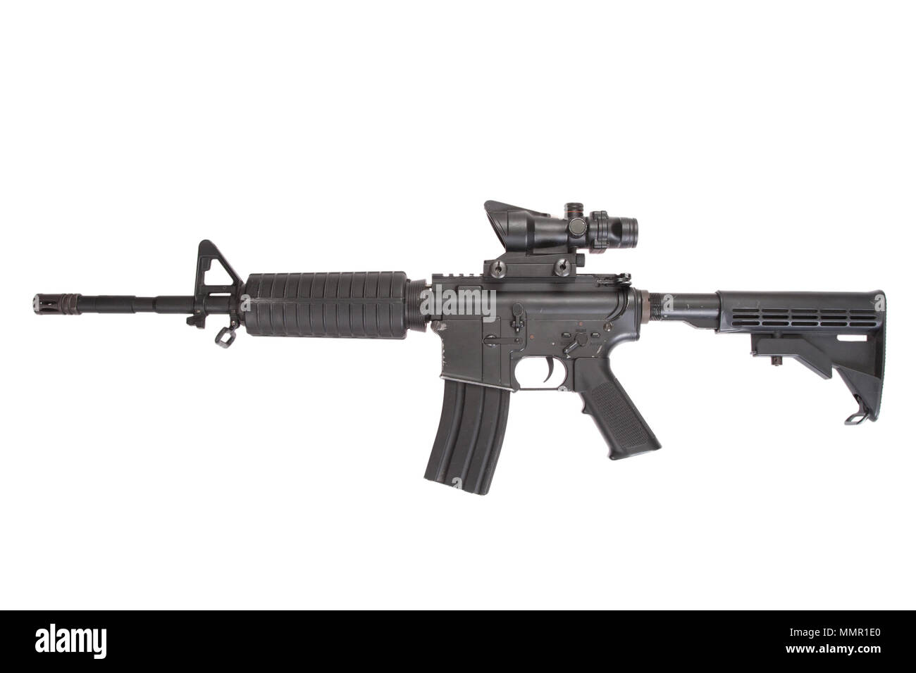 Colt M4A1 isolated on a white background Stock Photo - Alamy