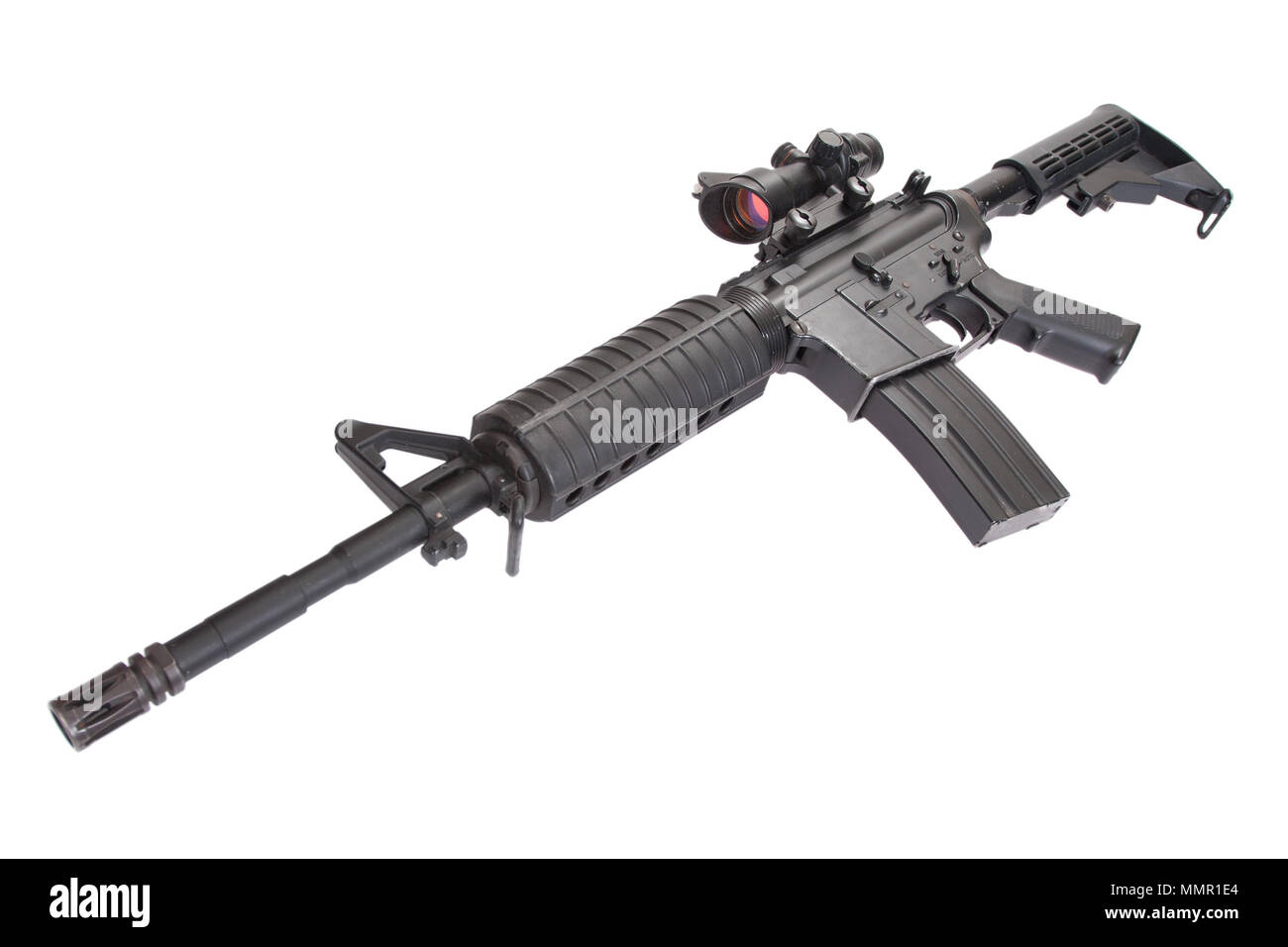 Colt M4A1 isolated on a white background Stock Photo - Alamy