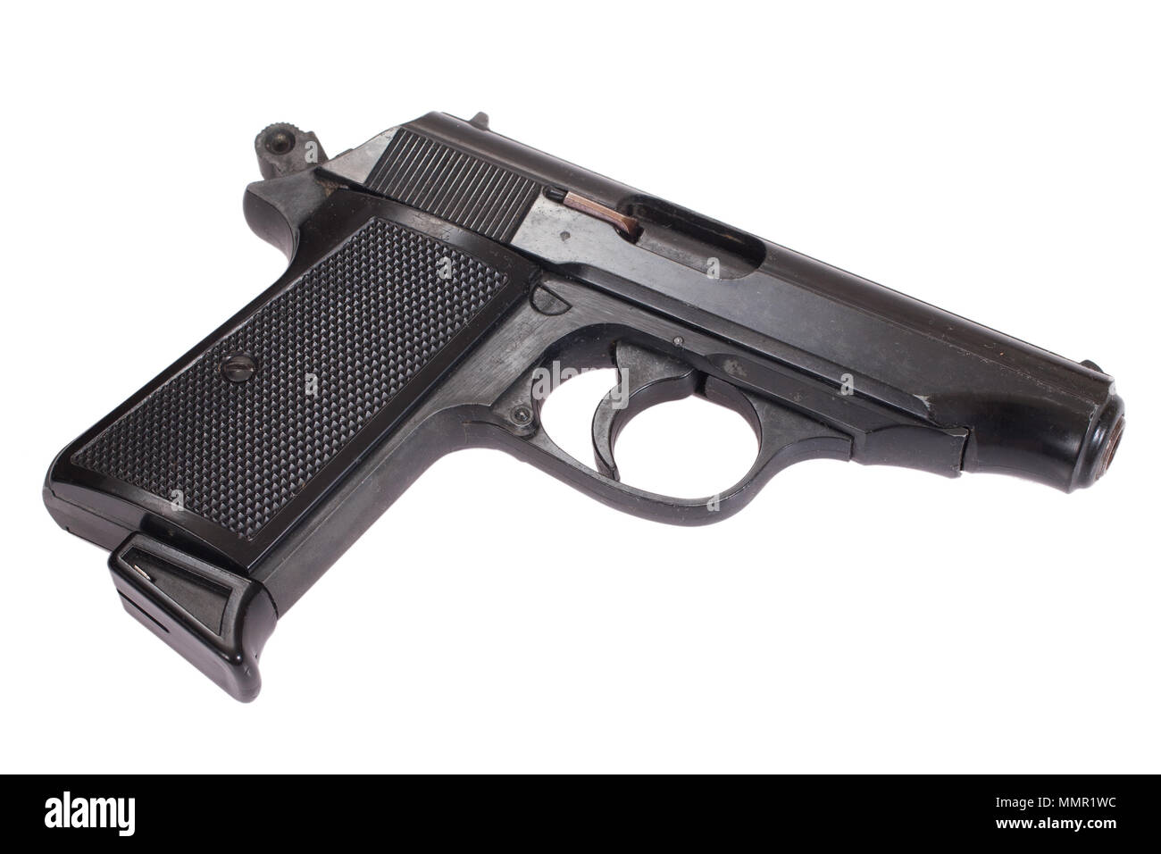 walter pp handgun isolated on white Stock Photo - Alamy