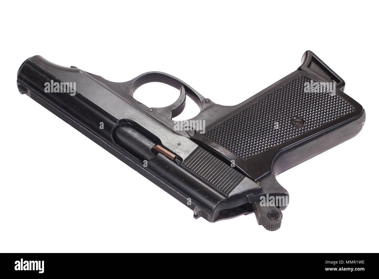 walter pp handgun isolated on white Stock Photo - Alamy
