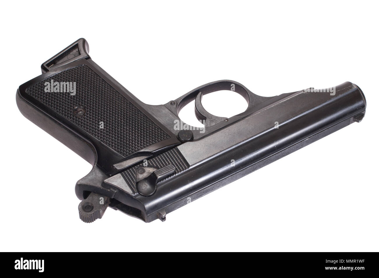 walter pp handgun isolated on white Stock Photo - Alamy