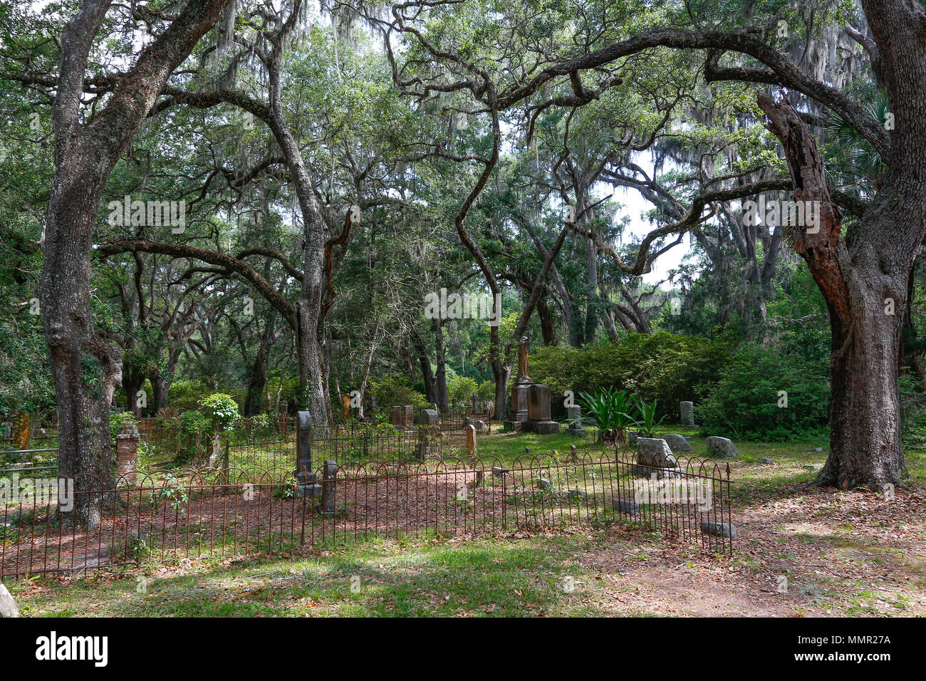 The historic Micanopy, Florida cemetery established in 1826 Stock Photo ...