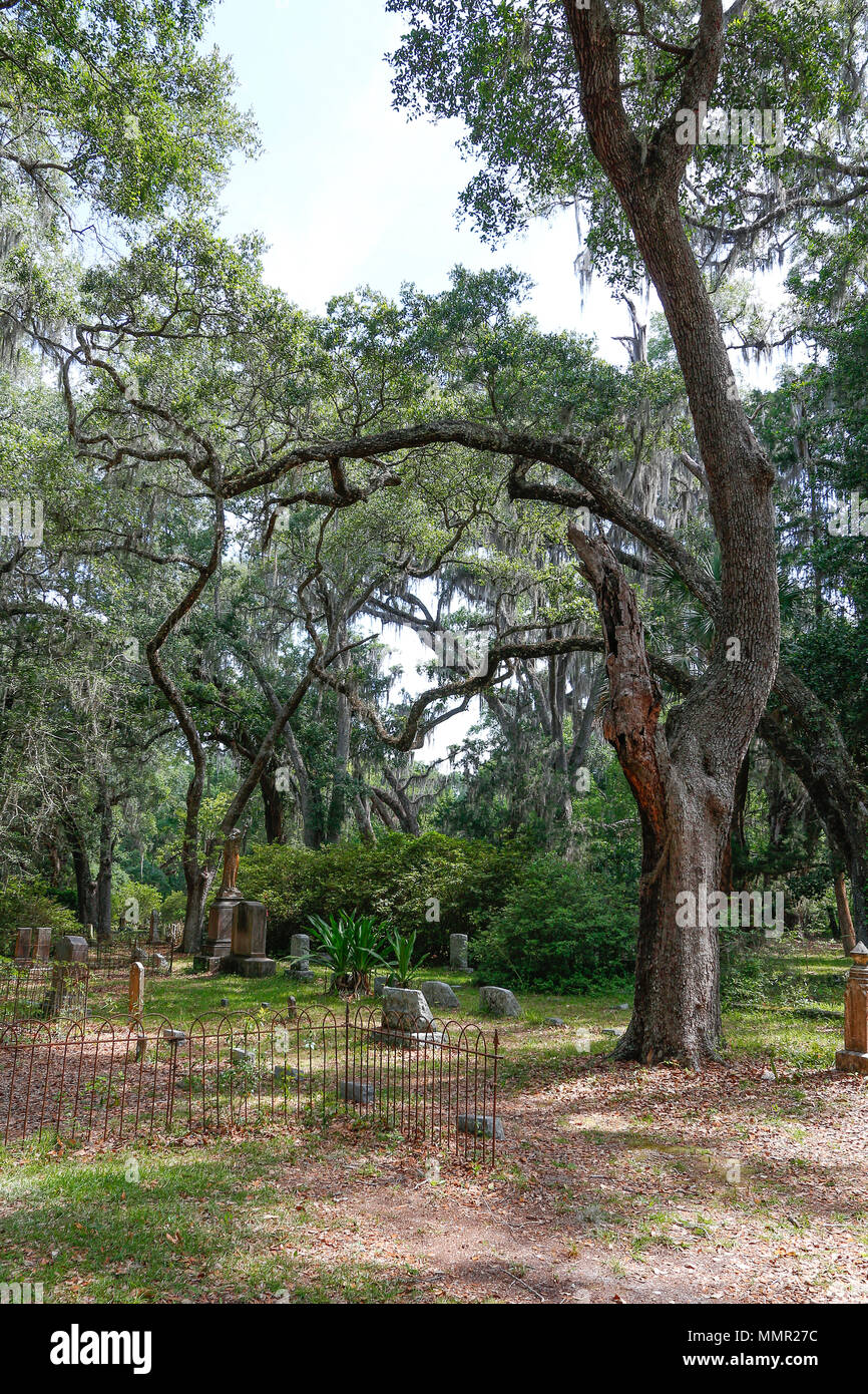 The historic Micanopy, Florida cemetery established in 1826 Stock Photo ...