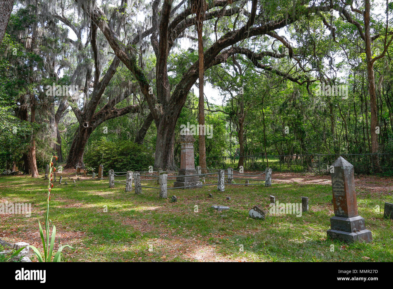 The historic Micanopy, Florida cemetery established in 1826 Stock Photo ...