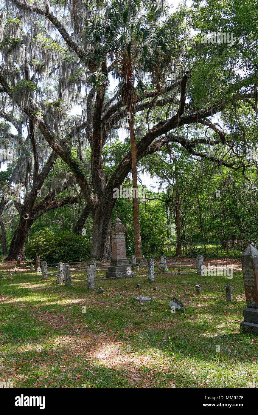The historic Micanopy, Florida cemetery established in 1826 Stock Photo ...