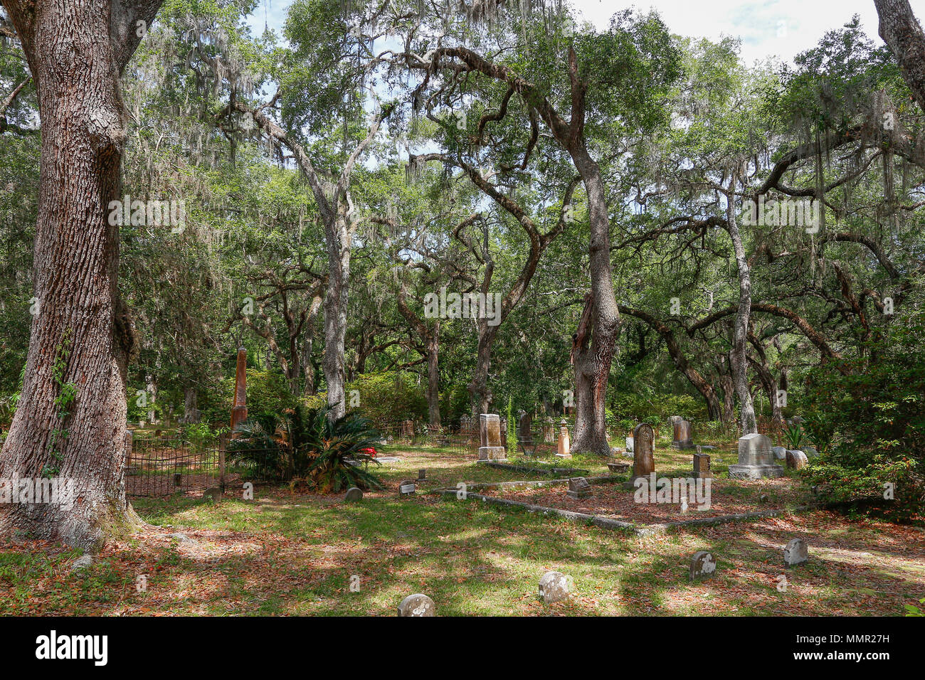 The historic Micanopy, Florida cemetery established in 1826 Stock Photo ...