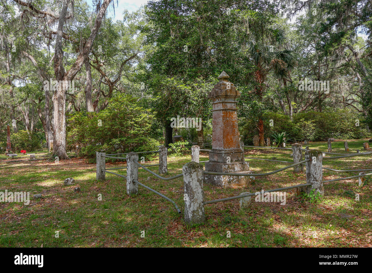 The historic Micanopy, Florida cemetery established in 1826 Stock Photo ...