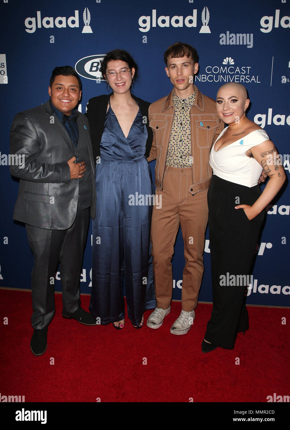 GLAAD's 2018 Rising Stars Luncheon Featuring: Gio Bravo, Shayna Maci Warner, Tommy Dorfman, Leah ...