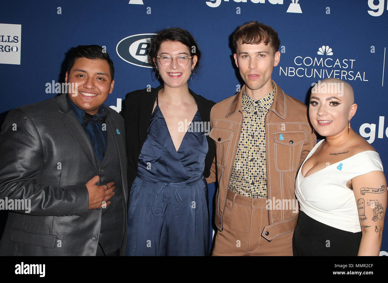 GLAAD's 2018 Rising Stars Luncheon Featuring: Gio Bravo, Shayna Maci Warner, Tommy Dorfman, Leah ...