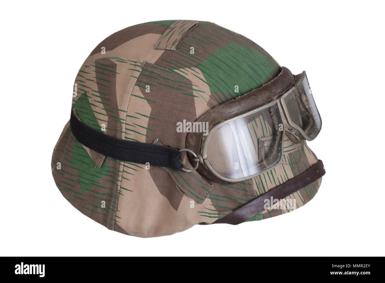 Camouflaged helmet Cut Out Stock Images & Pictures - Alamy
