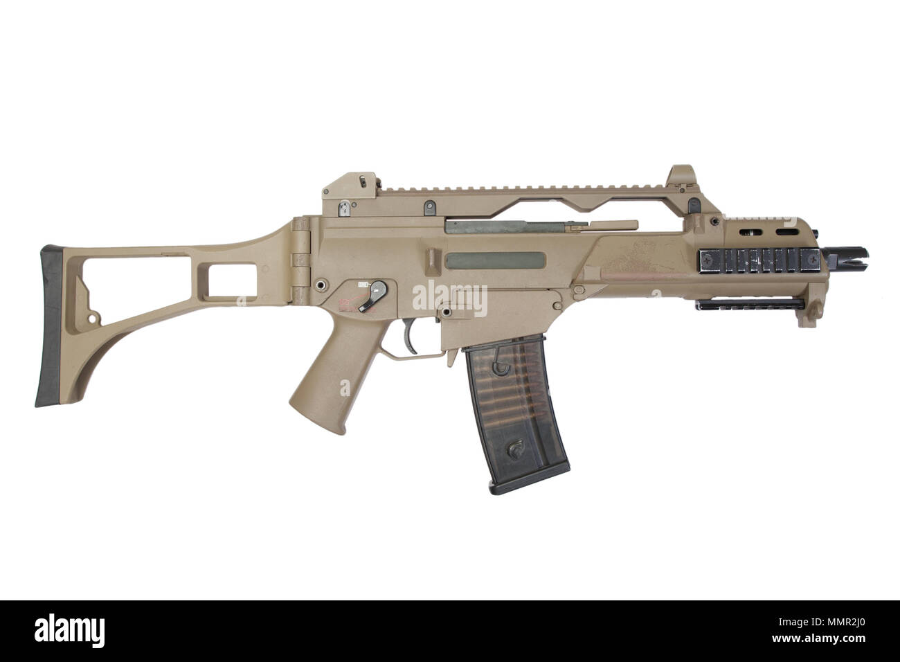 modern assault rifle isolated on a white background Stock Photo - Alamy