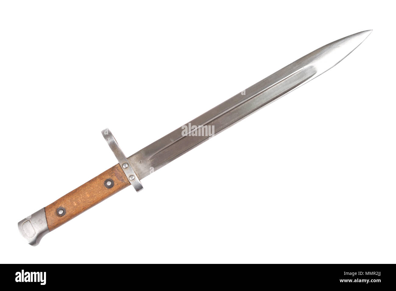 ww1 period bayonet isolated on white background Stock Photo - Alamy