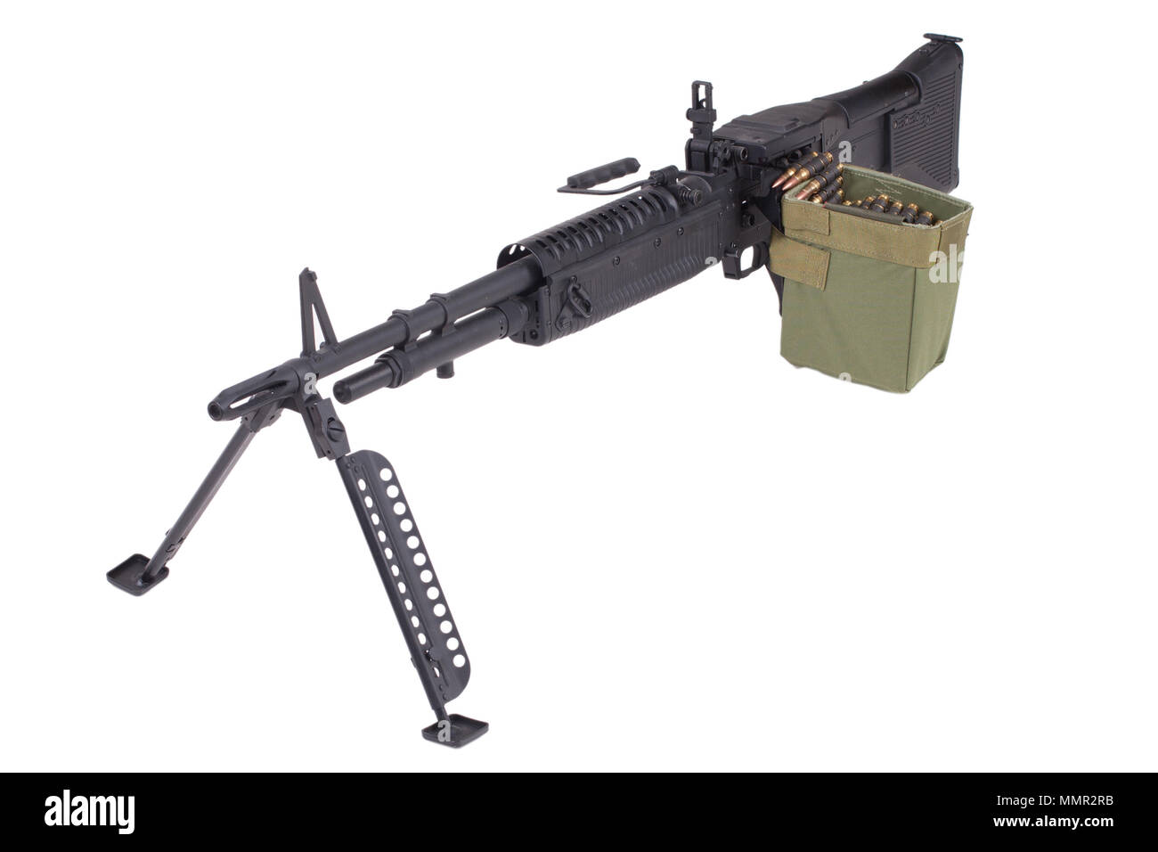 M60 machine gun on position Stock Photo - Alamy