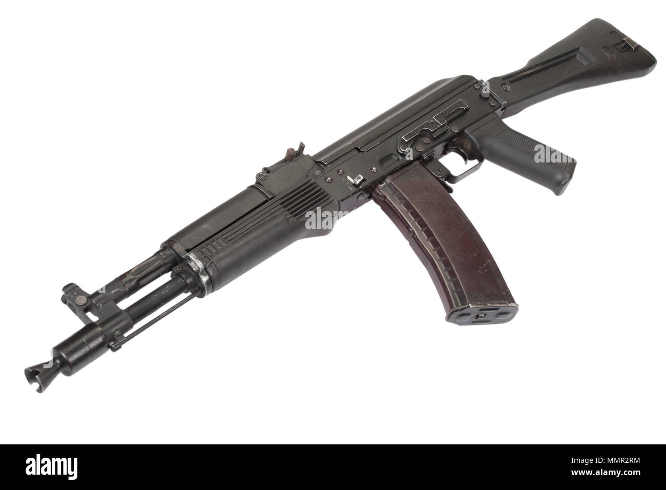 modern assault kalashnikov rifle on white Stock Photo - Alamy