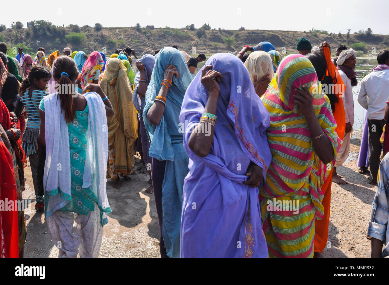 Baneshwar, Dungarpur, Rajasthan, India- February 14, 2011: Devotees ...
