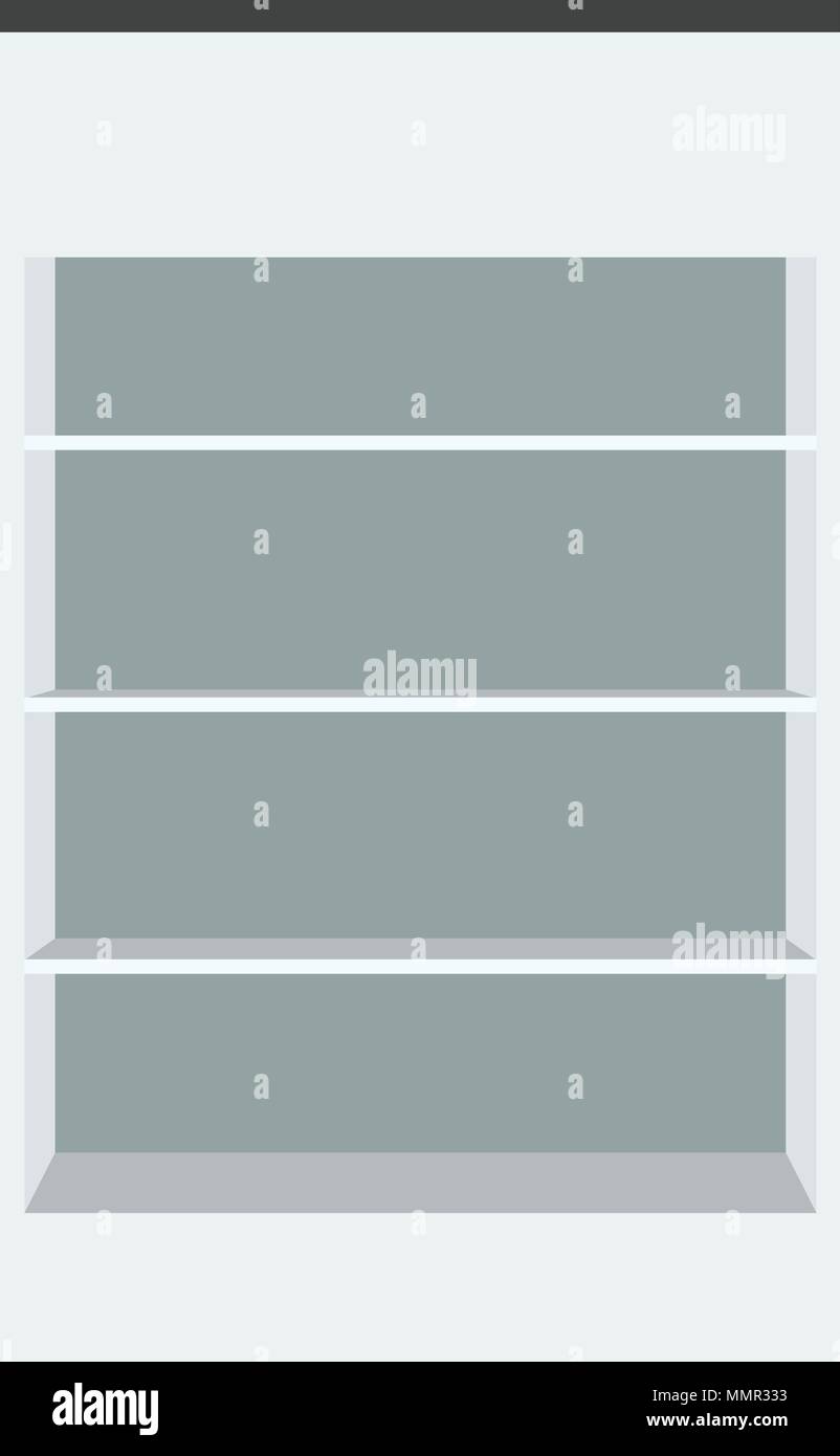 POS display mockup - front view. Flat and solid color design vector ...