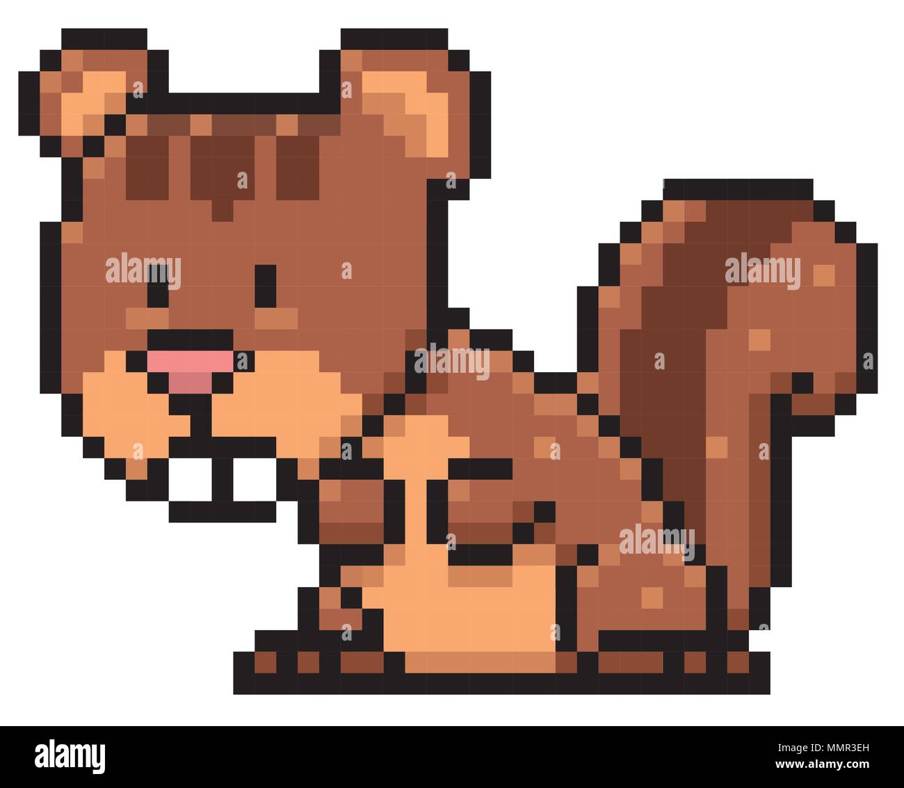 Squirrel pixel Stock Vector Images - Alamy