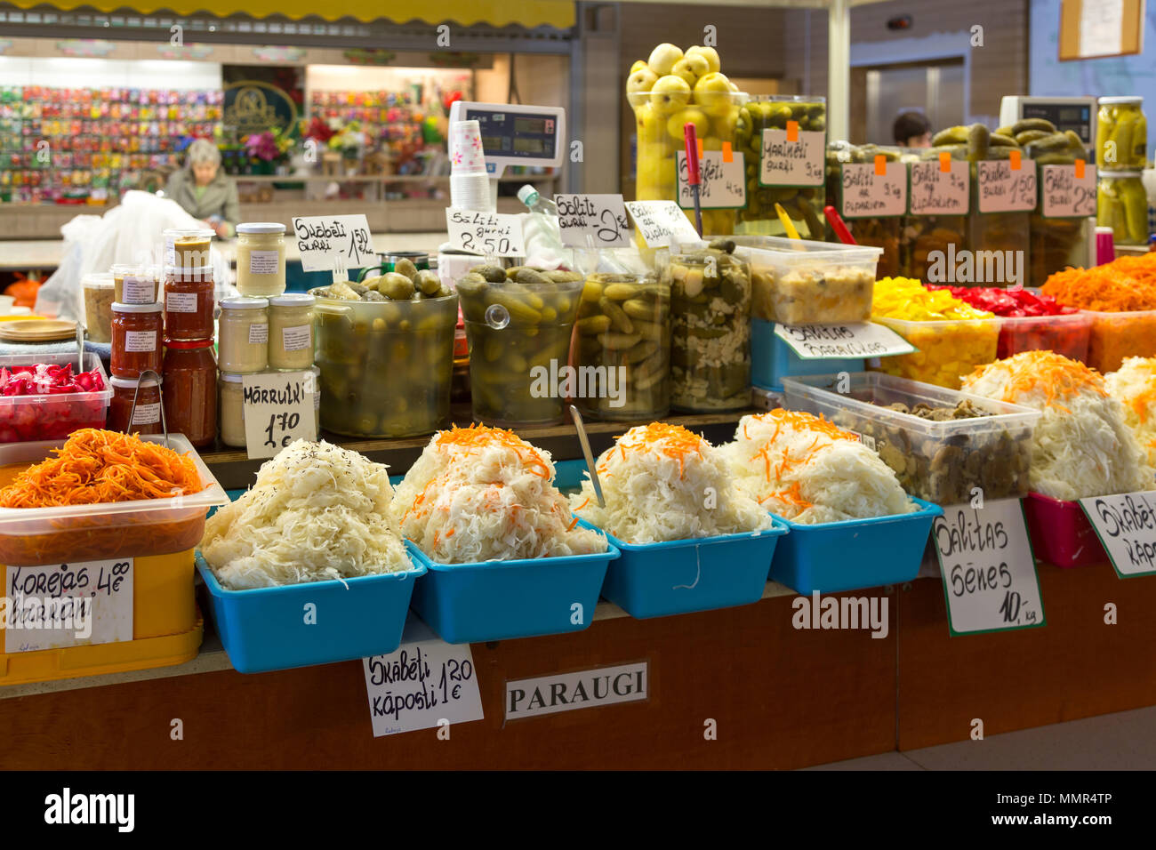 Riga food market hi-res stock photography and images - Alamy