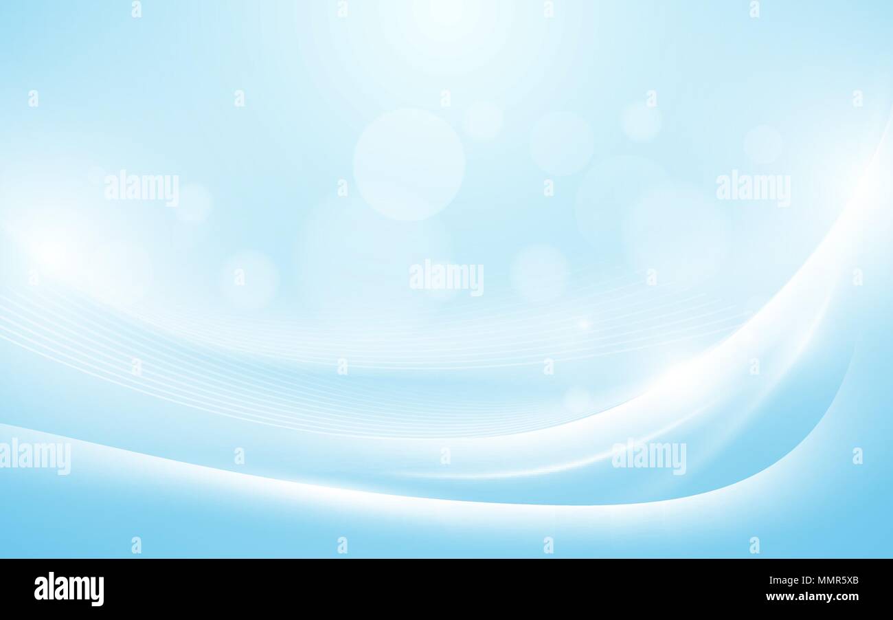 Abstract blue wavy with blurred light curved lines background Stock ...