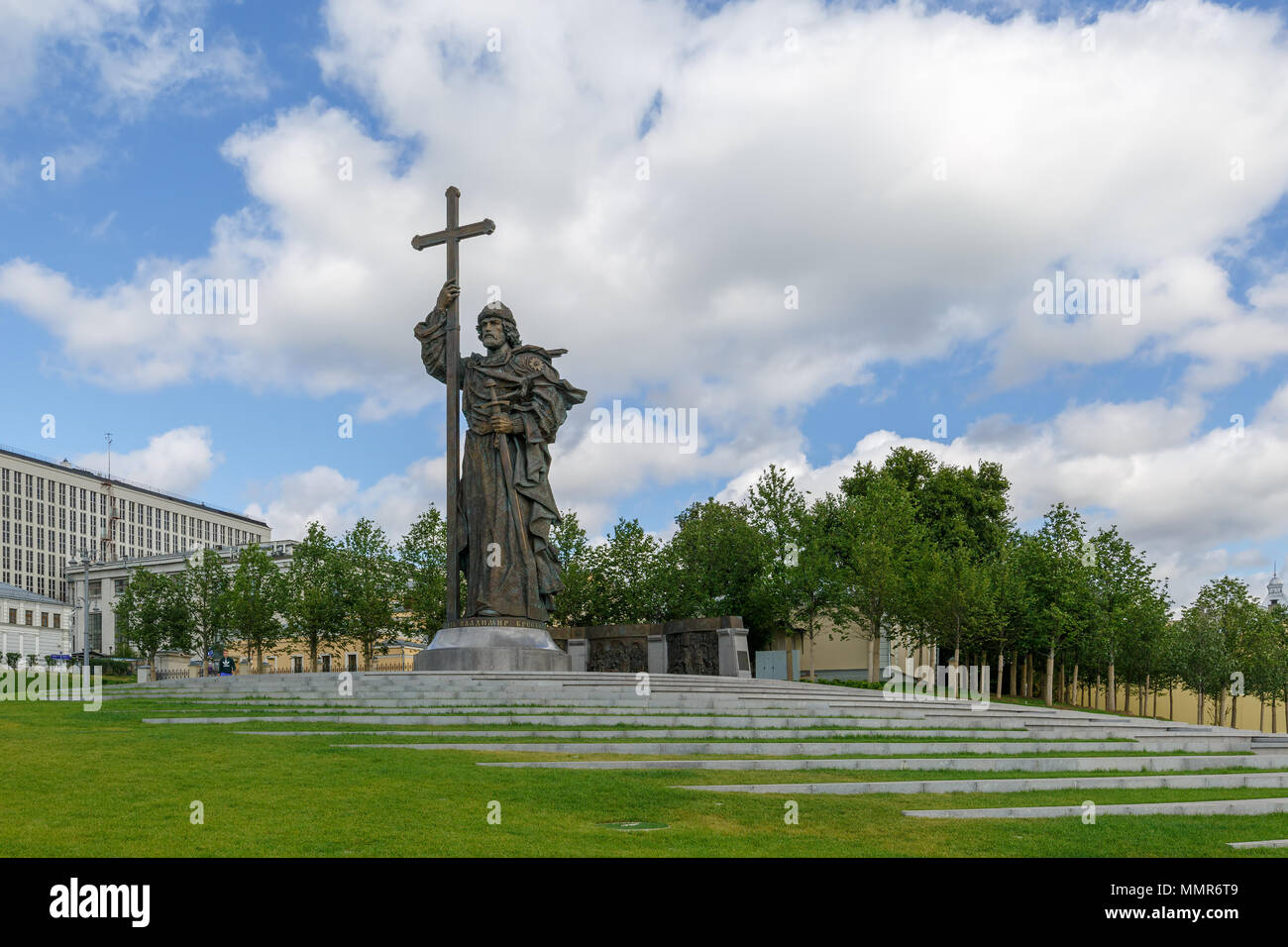 MOSCOW, RUSSIA, AUGUST 24, 2017: Monument to Prince Vladimir the Great ...