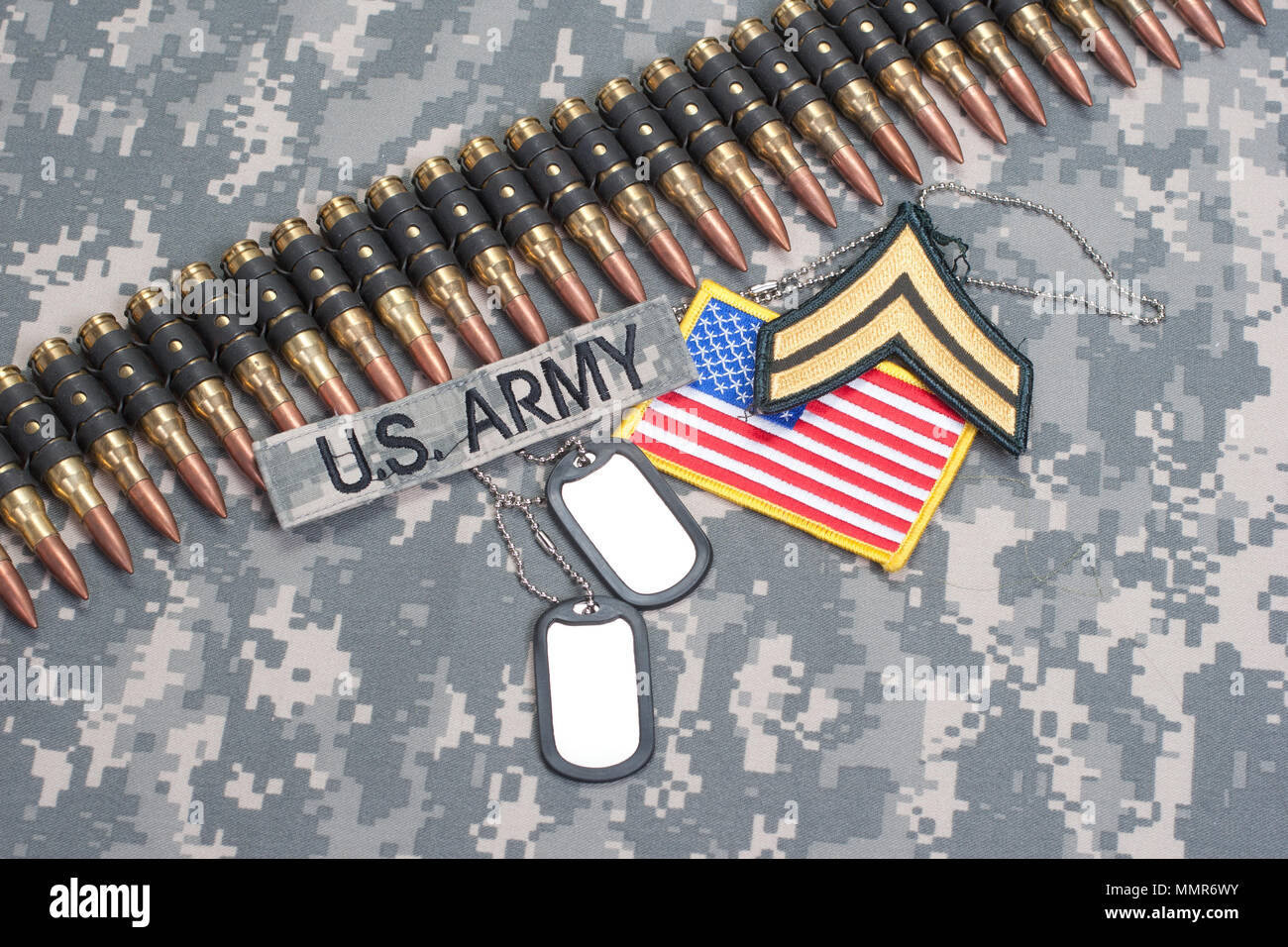 US ARMY concept on camouflage uniform Stock Photo - Alamy