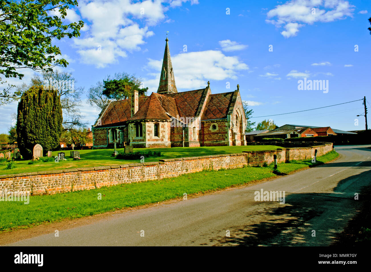 St Stephens Church, Aldwark, North Yorkshire, England Stock Photo - Alamy