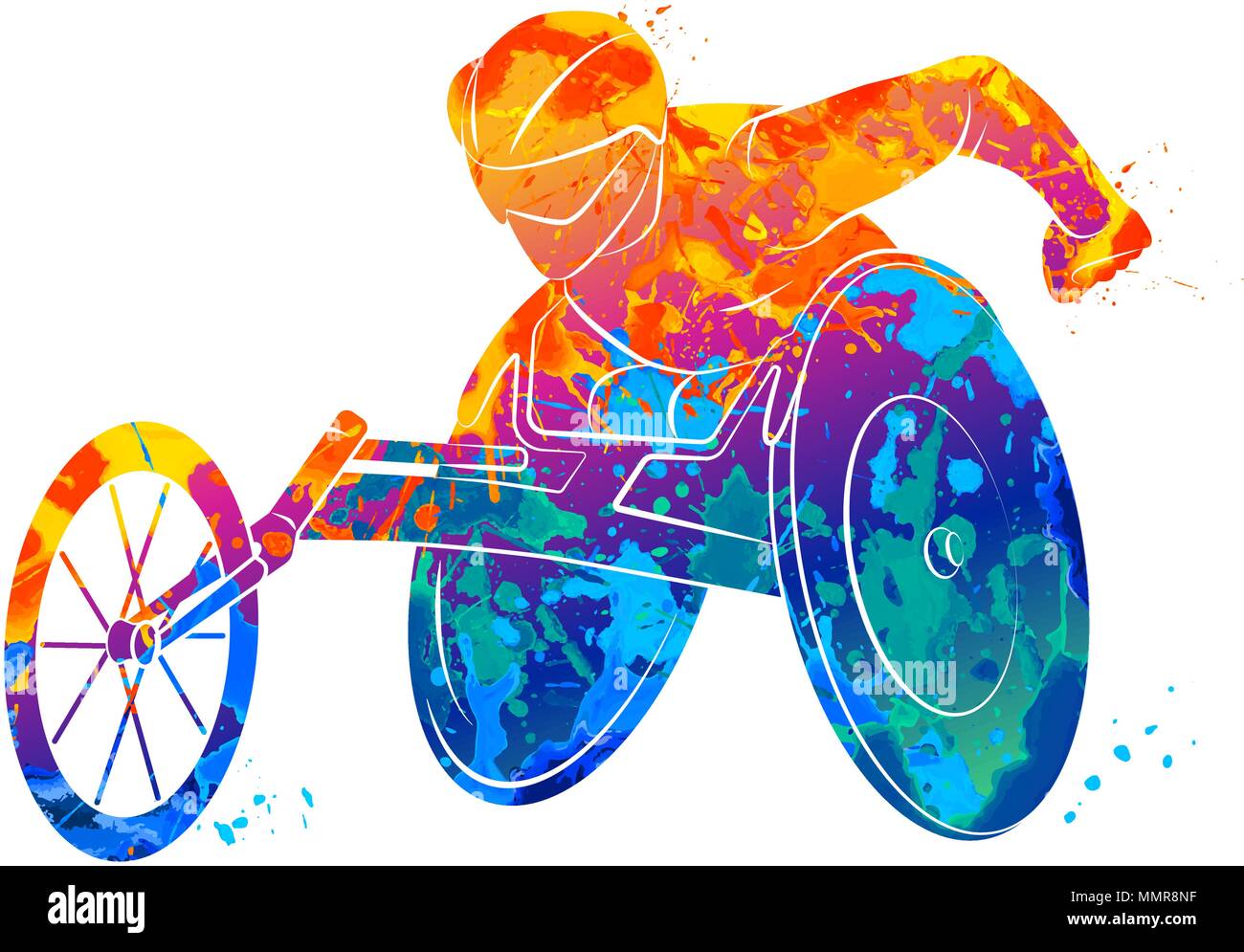 Wheelchair Race Vector