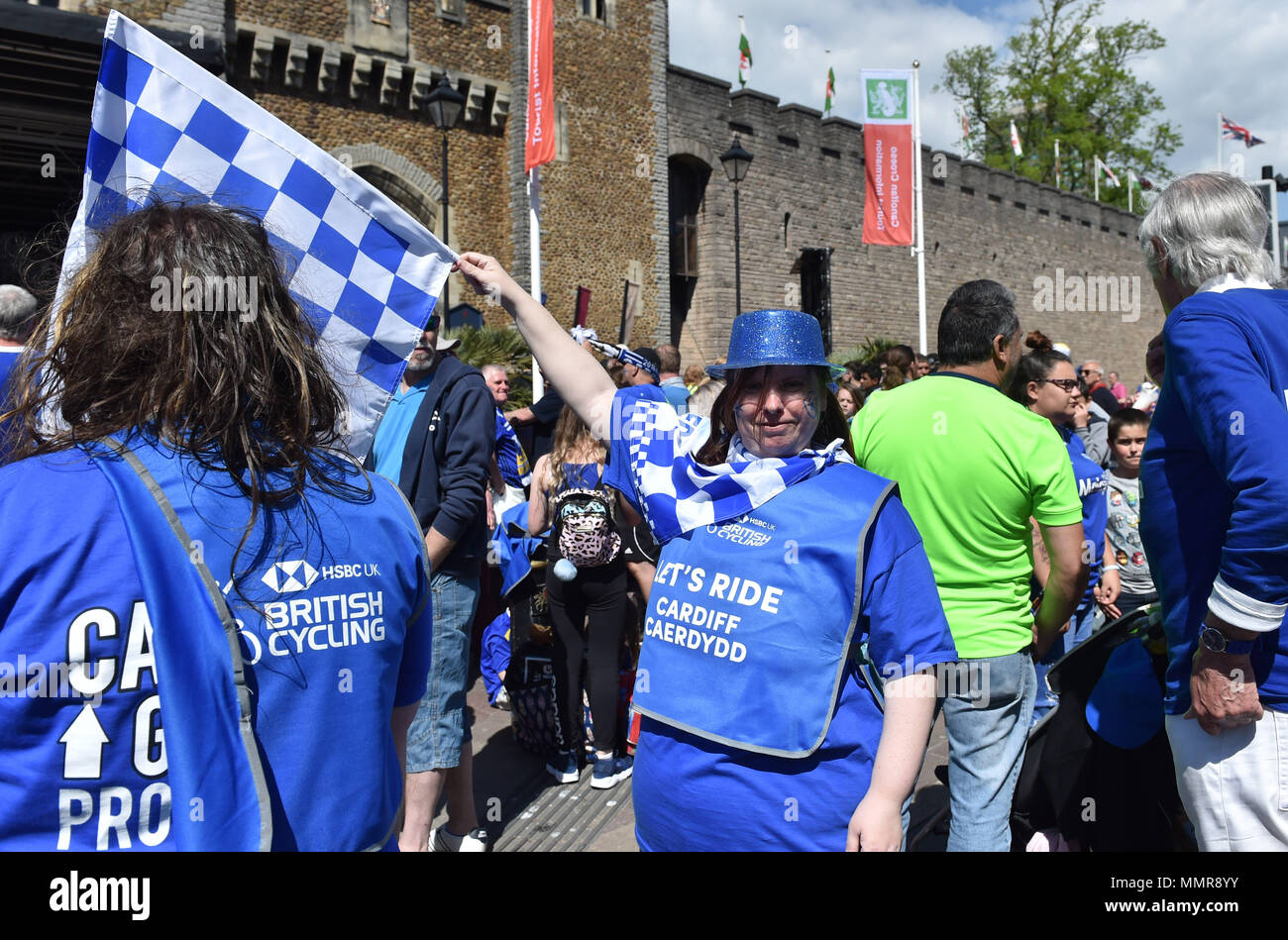 Cardiff city promotion parade hi-res stock photography and images - Alamy