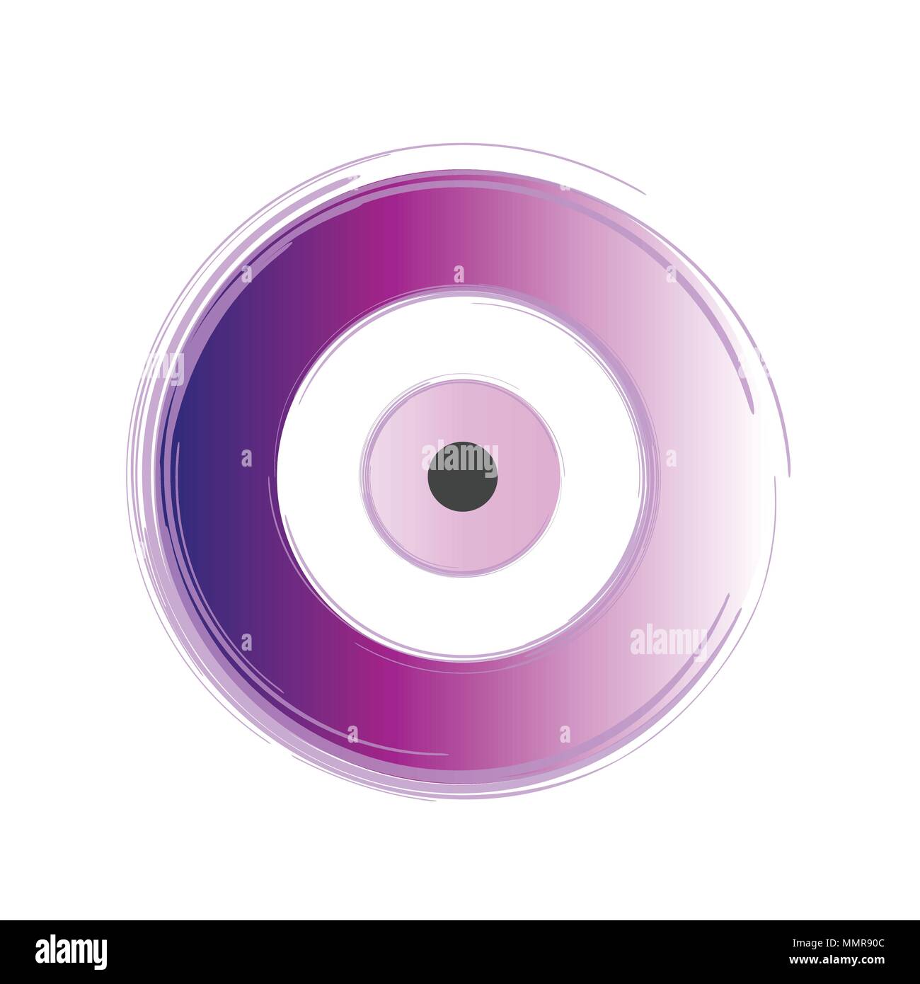 artistic purple evil eye vector on white background Stock Vector Image ...