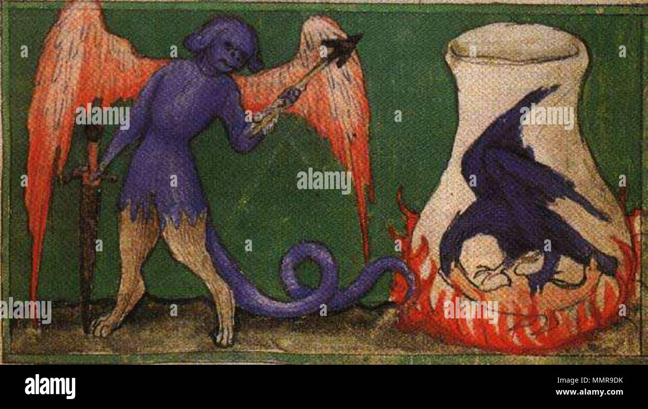 Medieval devil painting hi-res stock photography and images - Alamy