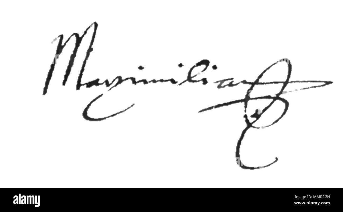 . English: Autograph of Maximilian III, Archduke of Austria Autograph ...
