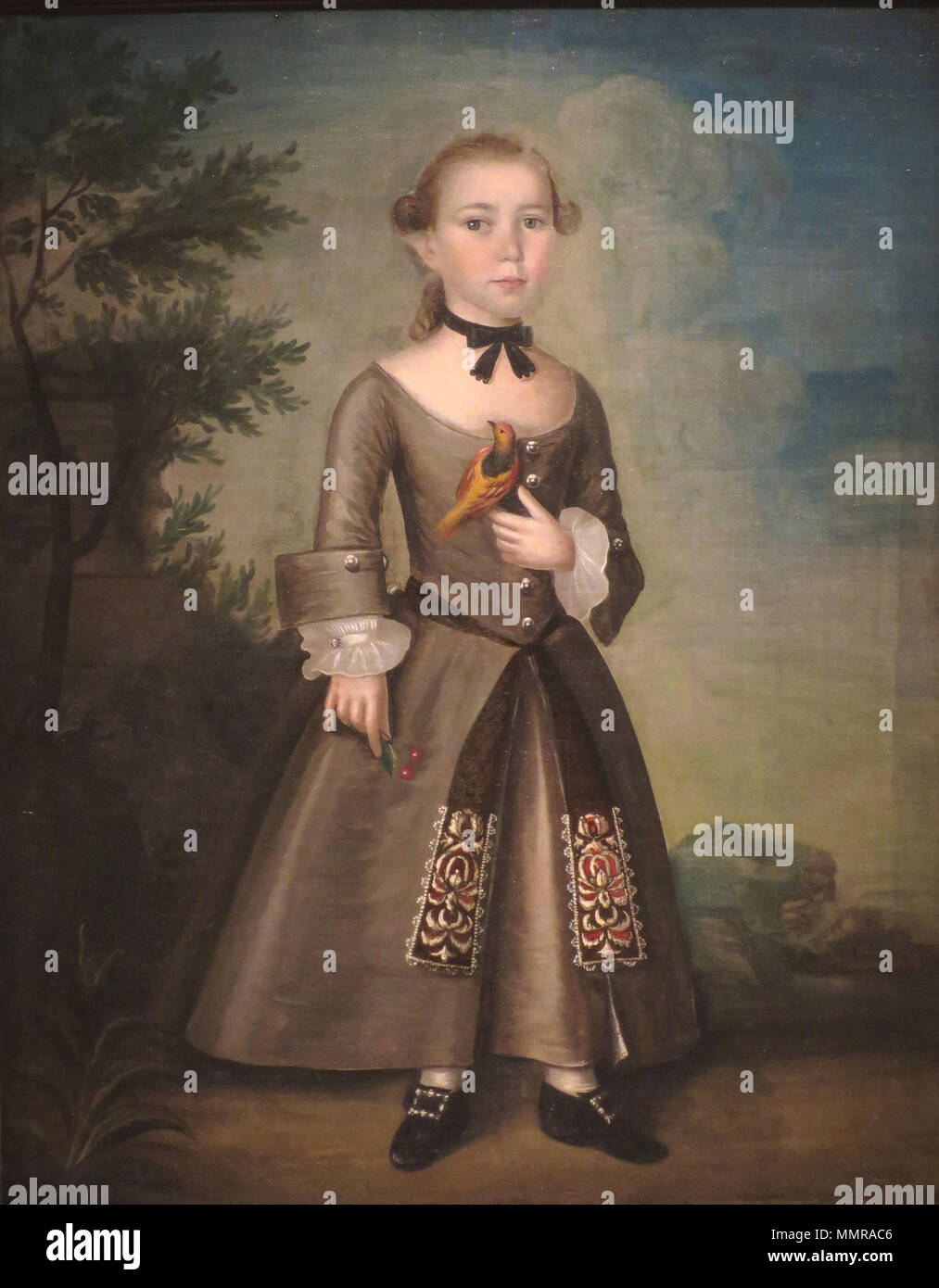 . English: Portrait of James Badger (artist's three year old grandson ...